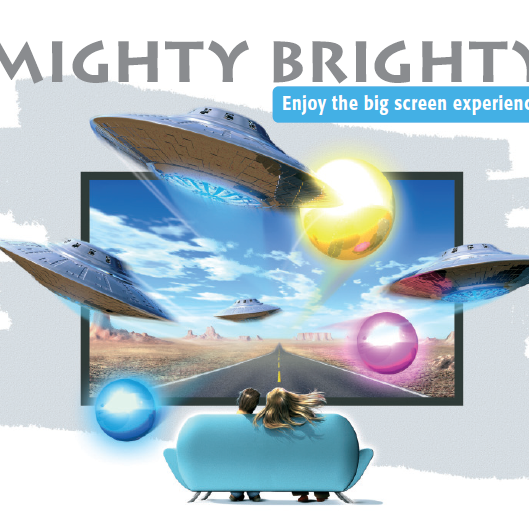 Mighty Brighty - ideální plocha na promítání bez použití plátna ...